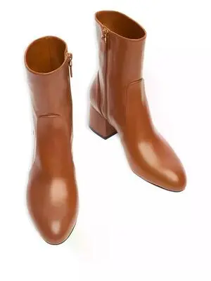 STUART WEITZMAN Essentialist Zip 60 Ankle Boots - Brown