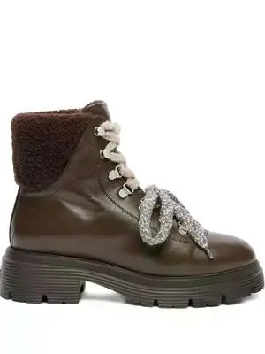 STUART WEITZMAN Hudson Lite Lace-up Boots - Brown