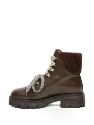 STUART WEITZMAN Hudson Lite Lace-up Boots - Brown