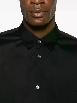 Comme Des Garçons Chest-pocket Long-sleeve Shirt - Black