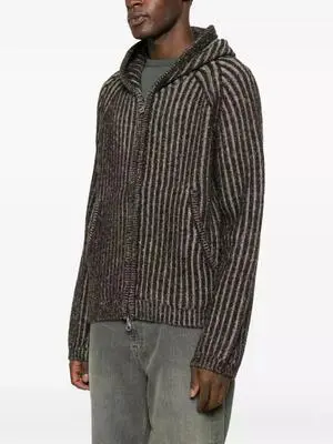Our Legacy Striped Hooded Cardigan