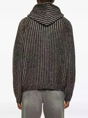 Our Legacy Striped Hooded Cardigan