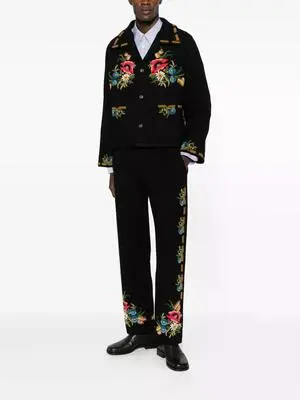 BODE Floral Embellished Trousers