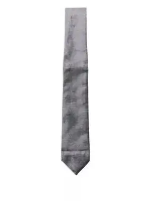 FORTE_FORTE Cotton Blend Tie - Grey