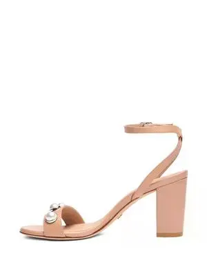 STUART WEITZMAN 80mm Nearlybare Pearl-embellished Sandals - Neutrals