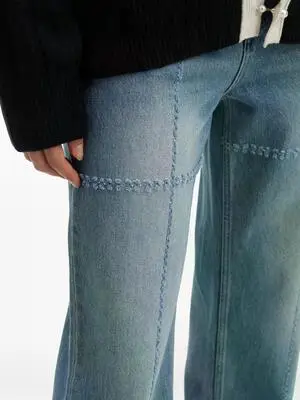 KIMHEKIM Paneled Straight Leg Jeans
