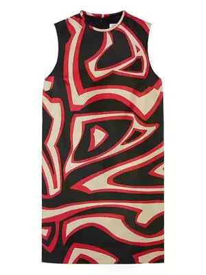 Emilio Pucci Labirinto-print Sleeveless Mini Dress