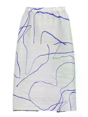 Issey Miyake Pleated Skirt - Grey