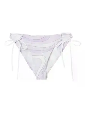 Emilio Pucci Marmo-print Bikini Bottoms - Purple