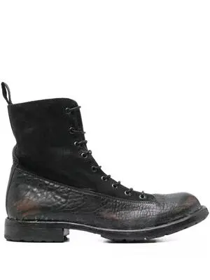 Moma Leather Biker Boots