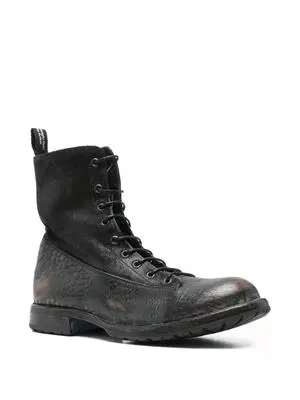 Moma Leather Biker Boots