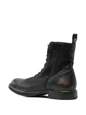 Moma Leather Biker Boots