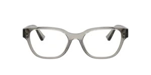 Armani Exchange Cat-eye Optical Glasses - Shiny Transparent Grey