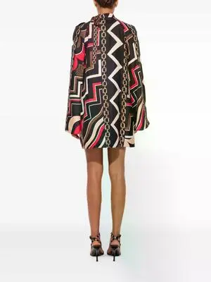 Emilio Pucci Istrice-print Silk Mini Dress