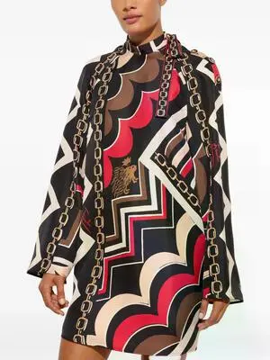 Emilio Pucci Istrice-print Silk Mini Dress