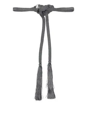 FORTE_FORTE Knotted Tassel Belt - Grey