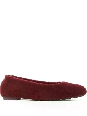 STUART WEITZMAN Pirouette Super Chill Shearling Flats - Red