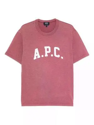 A.p.c. Logo-print T-shirt - Pink
