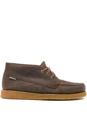 SEBAGO Leather Boat Shoes - Brown