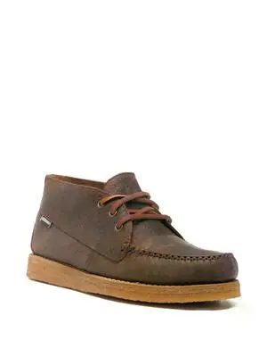 SEBAGO Leather Boat Shoes - Brown