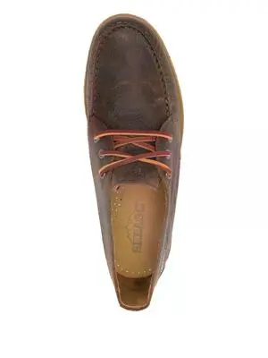 SEBAGO Leather Boat Shoes - Brown
