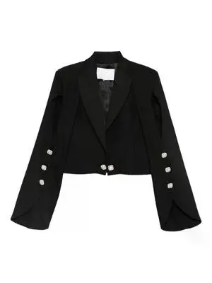 Costarellos Peak-lapel Cropped Blazer