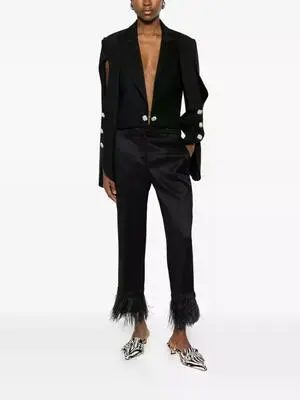 Costarellos Peak-lapel Cropped Blazer