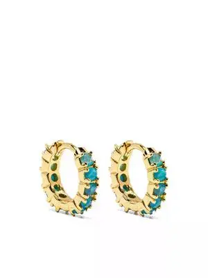 RYENN'S EYES Apatite Huggie-hoop Earrings - Gold