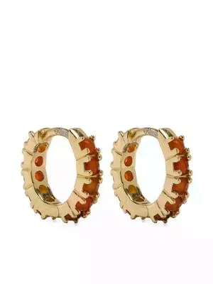 RYENN'S EYES Carnelian Hoop Earrings