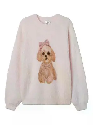 B+AB Dog Graphic Sweater