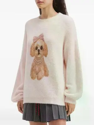 B+AB Dog Graphic Sweater