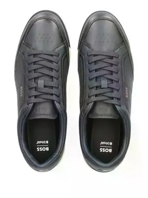 BOSS Perforated Leather Sneakers