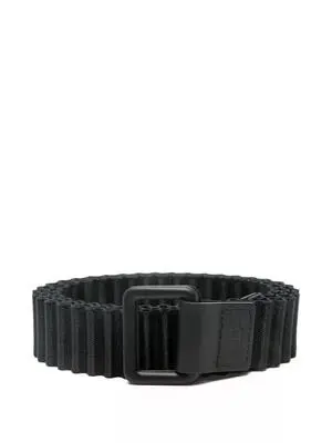 Issey Miyake Pleated Square-buckle Belt - Black