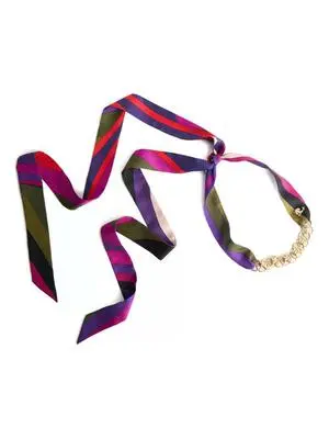 Emilio Pucci Iride-print Bandeau Necklace - Purple