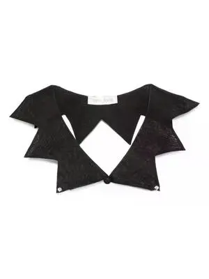 FORTE_FORTE Cut-out Scarf - Black