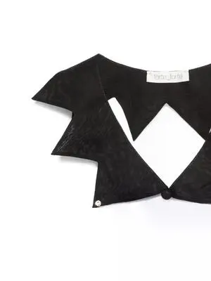 FORTE_FORTE Cut-out Scarf - Black