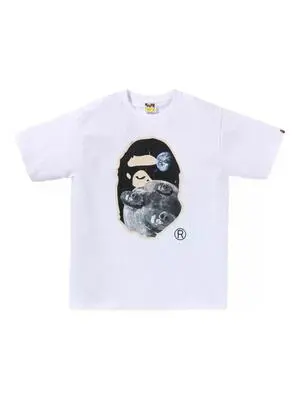 A BATHING APE Graphic T-shirt - White