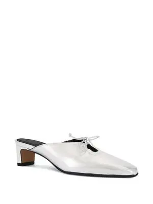 ALOHAS Amar Tie-detail Mules - Silver