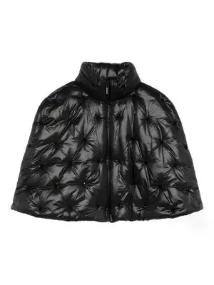 Amen Quilted Zip-up Cape