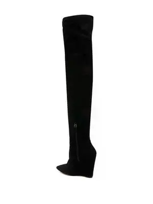 STUART WEITZMAN 100mm Saloon Wedge Over-the-knee Boots
