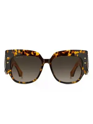 Etro Geometric Frame Sunglasses - Brown
