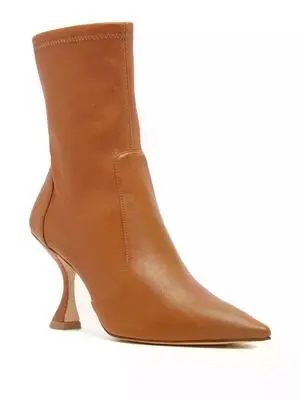 STUART WEITZMAN 85mm Xcurve Stretch Sock Ankle Boots