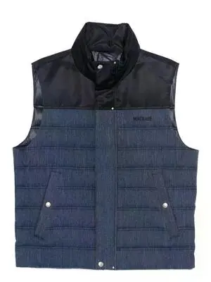 Mackage Panelled Quilted Vest - Blue
