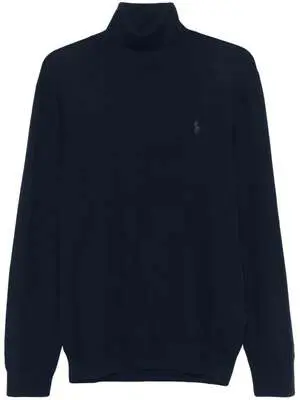 Polo Ralph Lauren Polo Ralph Lauren Merino Wool Turtleneck Sweater - Blue