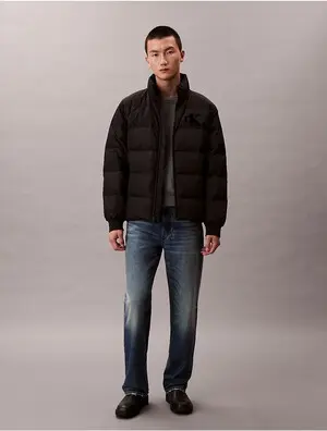 Calvin Klein Chenille Monogram Puffer Jacket - Black