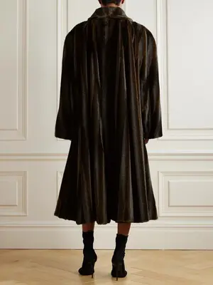 Balenciaga Belted Plush Coat