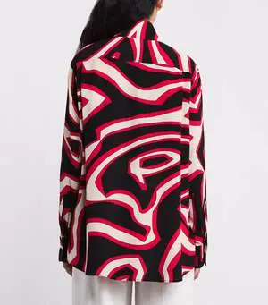 Emilio Pucci Silk Twill Labirinto Print Shirt