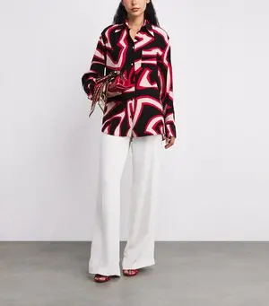 Emilio Pucci Silk Twill Labirinto Print Shirt