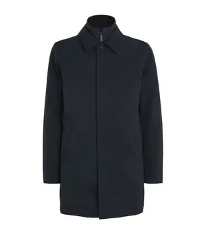 NN.07 Blake Technical Twill Coat - Navy