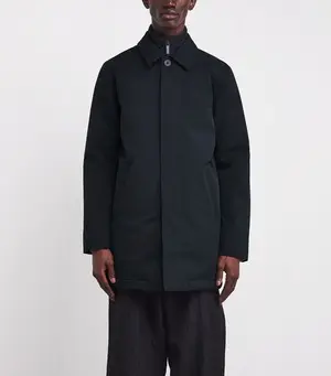 NN.07 Blake Technical Twill Coat - Navy